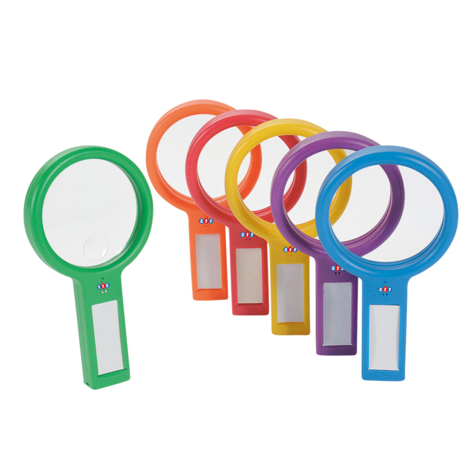 TTS Recordable Plastic Magnifying Glasses 6pk