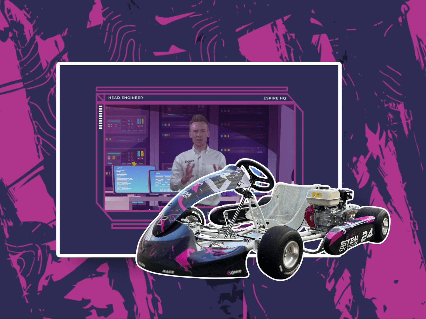STEM On Track Complete Package - Race Kart + Online Academy 1 Year Lic